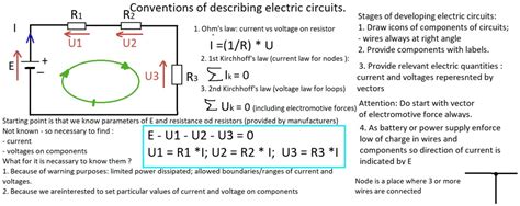 Conventions Of Describing Electric Circuits R Ohm S Law Current Vs Voltage On Resistor I