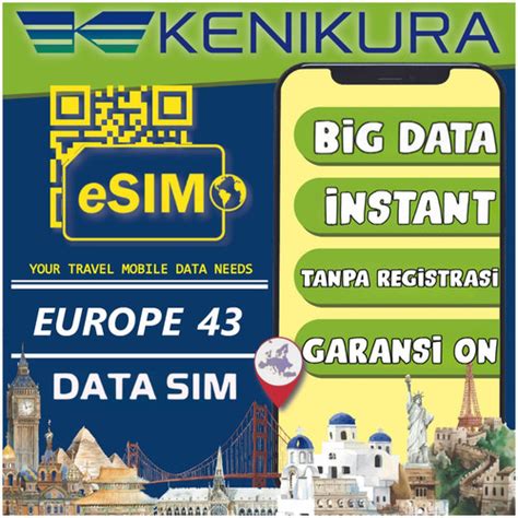 Jual Europe Esim Internet Paket Data E Sim Eropa Turkey E Sim Kenikura
