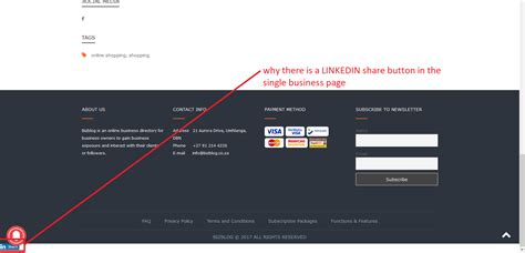 Linkedin Share Button WYZI Documentation