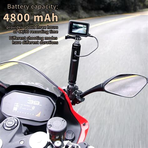 액션 카메라 홀더 핸들 바 브래킷 자전거 마운트 Gopro Hero 11109 필 라이트 배터리 그립 셀카 스틱 Dji 포켓