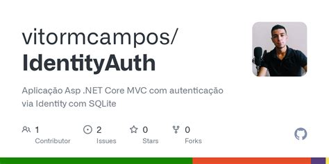 Github Vitormcamposidentityauth Aplicação Asp Net Core Mvc Com