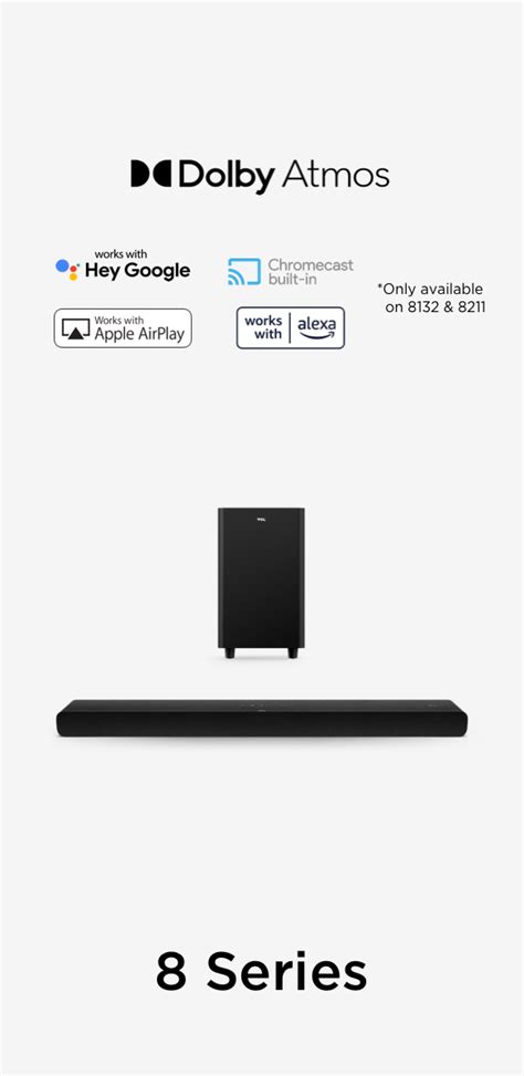 Soundbar For TV Deep Bass Dolby Audio TCL Europe