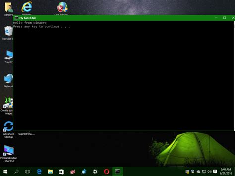 Pin A Batch File To The Start Menu Or Taskbar In Windows 10