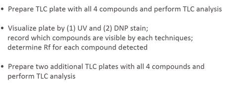 solved i need help with lab organic chemistry using tlc for