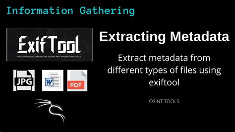 Extracting Metadata From Files Using Exiftool Information Gathering