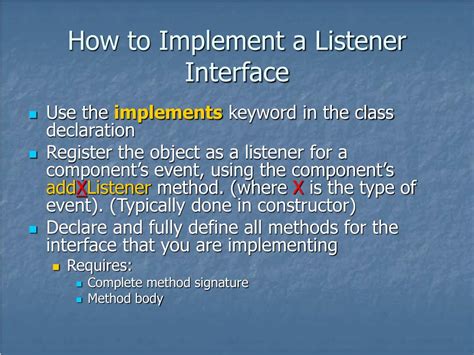 Ppt Gui Programming In Java Event Handling And More Components
