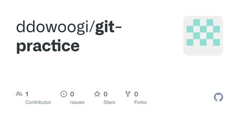 github ddowoogi git practice