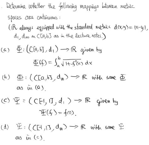 determine whether the following mappings between