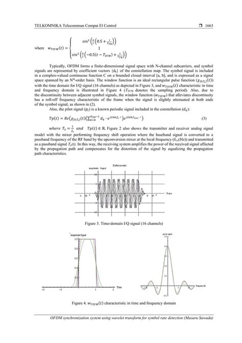 Ofdm Synchronization System Using Wavelet Transform For Symbol Rate Detection Pdf