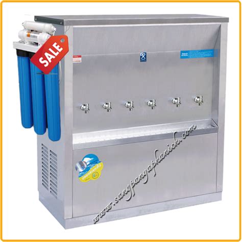 เครื่องทำน้ำร้อน 1 ก๊อก และน้ำเย็น 2 ก๊อก แบบต่อท่อ