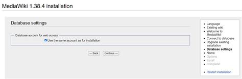 How To Select Database Type During Installation Rmediawiki