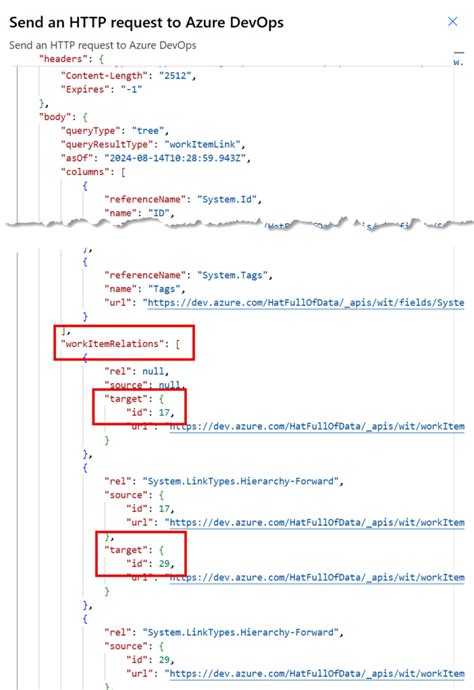 Running A Wiql Devops Query In Power Automate Hat Full Of Data