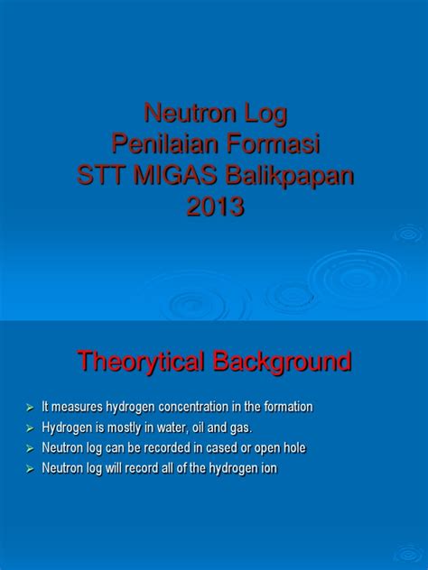Neutron Log Analysis Guide Pdf