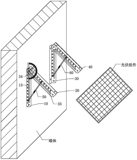 多角度可调式壁挂光伏支架的制作方法