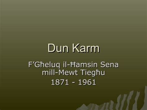Dun Karm Psaila Ppt