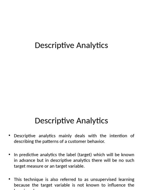 Descriptive Analytics Pdf Analytics Market Segmentation