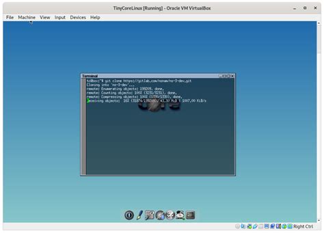 bare minimal tinycore linux for installing latest ns 3 dev