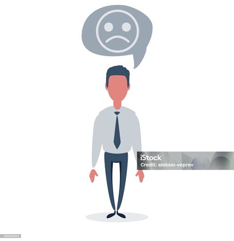 좌절 사업가 또는 서기 트렌디 한 심플한 스타일의 남성 캐릭터 개념에 대한 스톡 벡터 아트 및 기타 이미지 개념 걱정하는 격노한 Istock