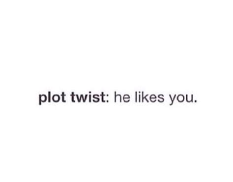 plot twist he likes you