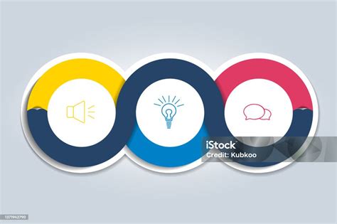 세 단계로 진행 도표를 처리합니다 스키마 다이어그램 인포그래픽 층계에 대한 스톡 벡터 아트 및 기타 이미지 층계 0명 3가지 개체 Istock