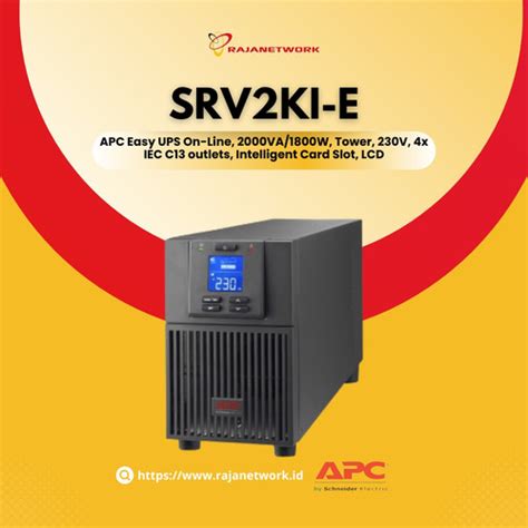 Jual Apc Easy Ups On Line 2000va 1800w Tower 230v 4x Iec C13 Outlets Intelligent Card Slot