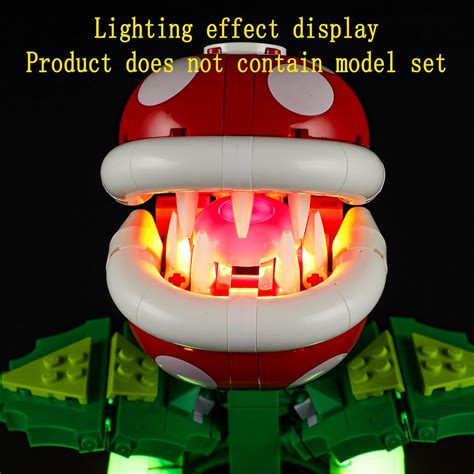 Geament Led Light Kit Compatible With Lego Super Mario Piranha Plant Model Set Not