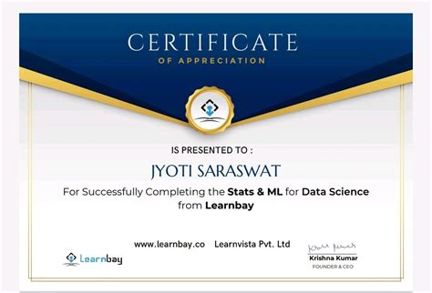 Jyoti Saraswat On Linkedin Datascience Ai Learnbay Ml Statistics