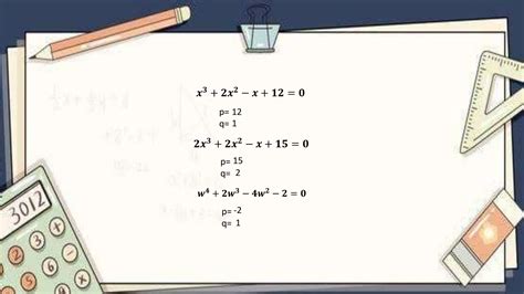 Rational Roots Theorem Irrational And Imaginary Pptx