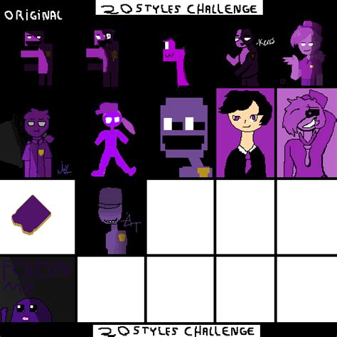 Editando Hombre Morado Herramienta De Dibujo De Arte Píxel En Línea