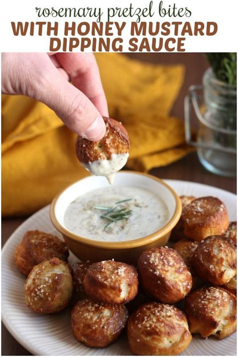 Soft And Chewy Pretzel Bites Filled With Cheese And Rosemary Make An