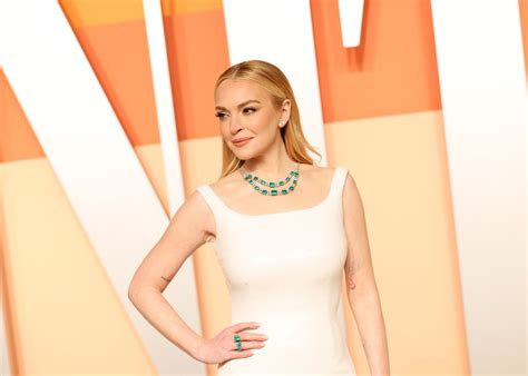 Lindsay Lohan At 2025 Vanity Fair Oscar Party In Beverly Hills 0302