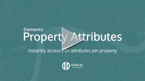 Property Attributes Vexcel Data Program