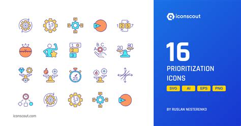Prioritization Icon Pack 16 Line Business Icons Svg Png Ico Available