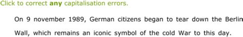 IXL Correct Capitalisation Errors 6th Year English Practice
