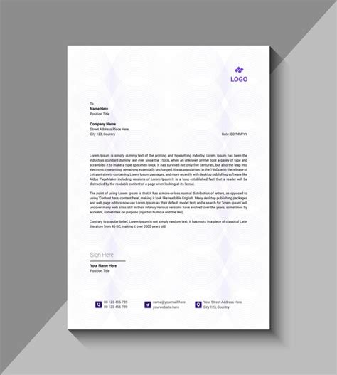 шаблон дизайна делового бланка Премиум векторы