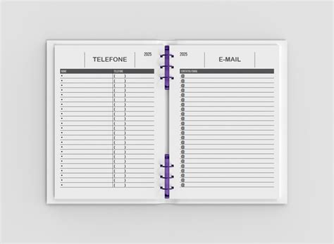 Miolo De Agenda Editável 2025 Coreldraw Diária M03 Com Horas Modelo De Agenda