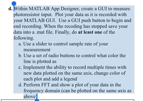 d within matlab app designer create a gui to