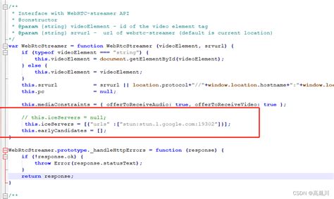 Webrtc Streamerand前端页面js播放摄像头rtsp流webrtcstreamerjs Csdn博客