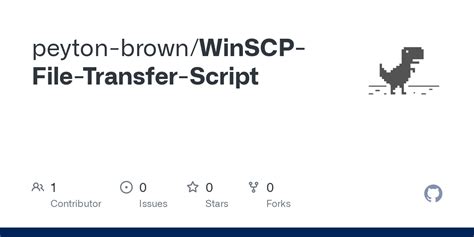 Github Peyton Brownwinscp File Transfer Script