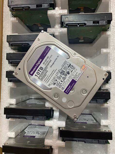 Western Digital Purple 3.5" 10tb Hard Disk Serial ATA III 7200rpm 256MB ...