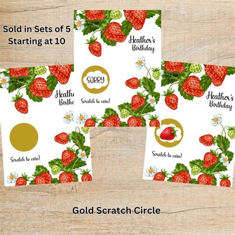 Strawberry Theme Etsy