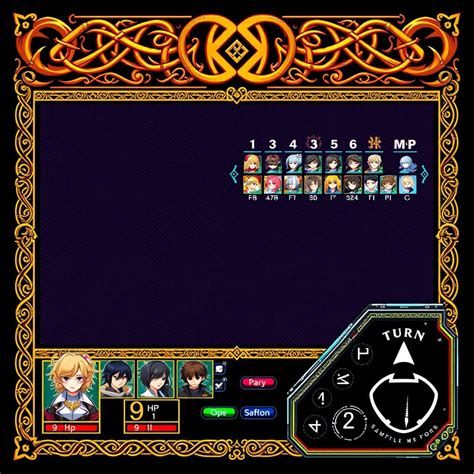 Epic 16 Bit Jrpg Battle Screen In Mythical Style Ai Art