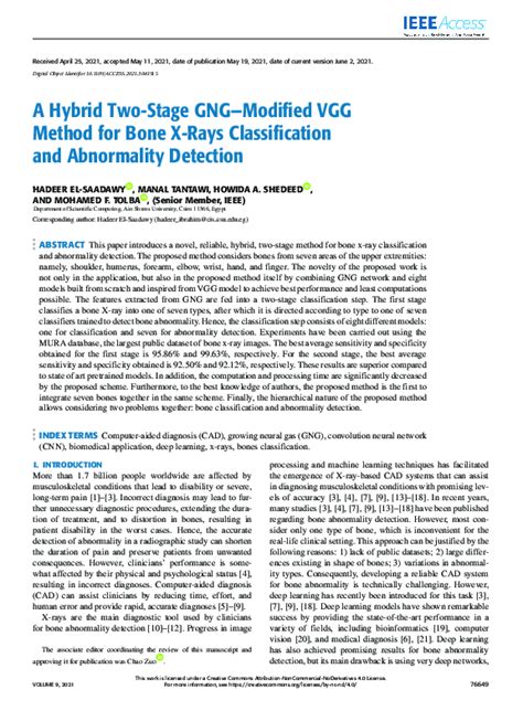 Pdf A Hybrid Two Stage Gngmodified Vgg Method For Bone X Rays