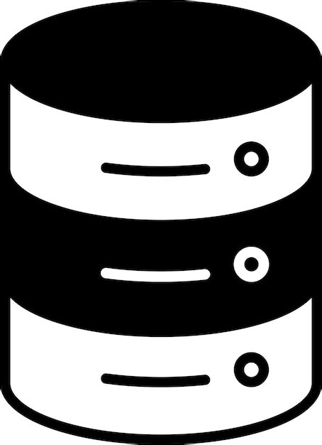Premium Vector Database Solid Glyph Vector Illustration
