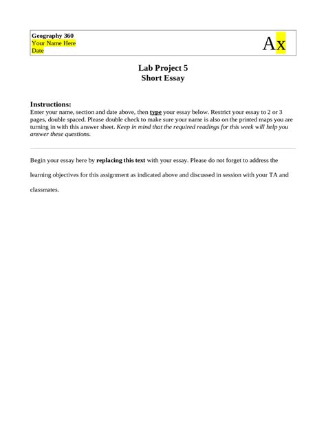 Lab Project 5 On Principles Of Gis Mapping Geog 360 Docsity