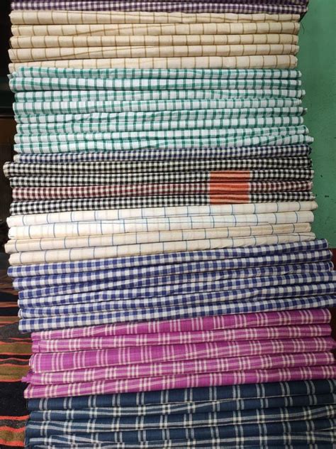 Cotton Khadi NMC Check Fabric at Rs meter चक कटन फबरक in Murshidabad ID