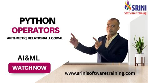 Python Arithmetic Relational Logical Operators Youtube