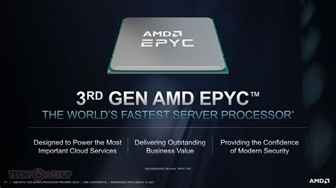 Amd Announces 3rd Generation Epyc 7003 Enterprise Processors Techpowerup Forums