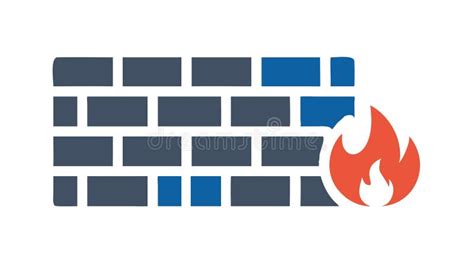 Firewall Security And Network Protection Icon Vector Design Generative Ai Stock Vector