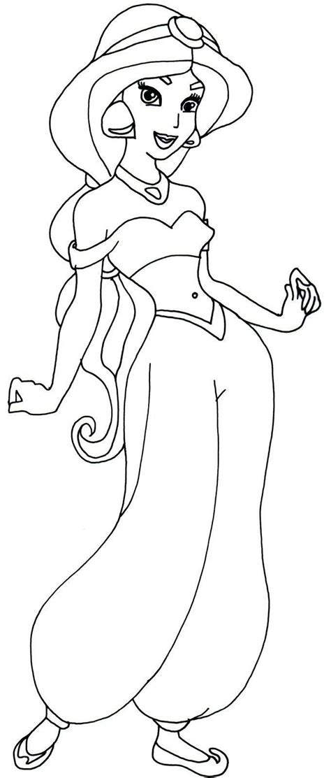 Jasmine Disney Coloring Pages